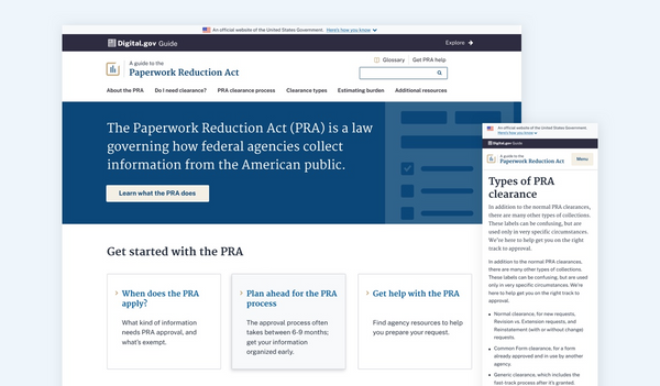 Introducing a Guide to the Paperwork Reduction Act – Digital.gov