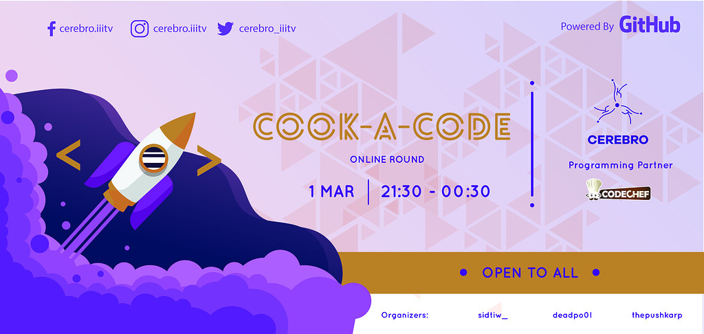 Invitation To Cook A Code 2020 - general - CodeChef Discuss