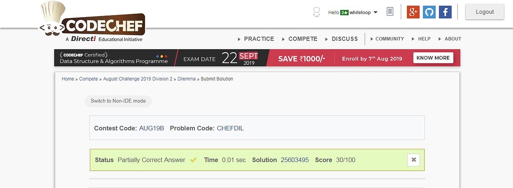 Why I'm not getting full result? - help - CodeChef Discuss