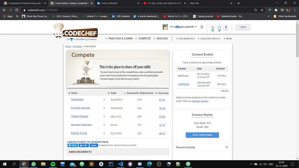 Codechef server : Way slower than before - general - CodeChef Discuss
