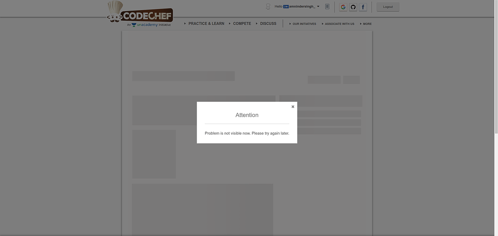 Here We Go Again Break The Server Unrated Codechef Discuss