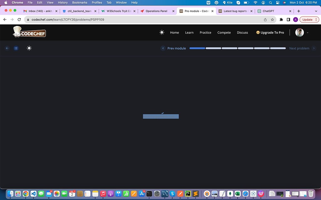 I'm getting a error of Initializing please wait ...loading error from yesterday night - bug ...