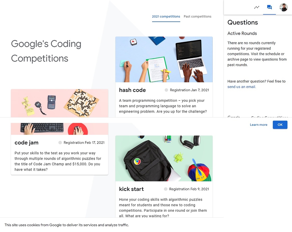 Google Competitions 2021 Dates Announced - general - CodeChef Discuss
