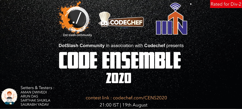 Invitation to Code Ensemble 2020 (Rated for Div. 2) - announcement ...