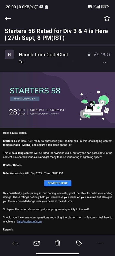 Incorrect Email from CodeChef today - general - CodeChef Discuss