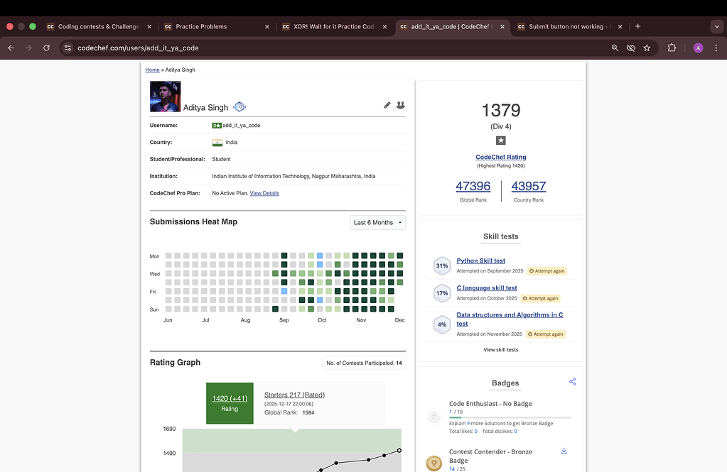 Why my rating is not getting updated on the profile updated even when the graph shows the change ...