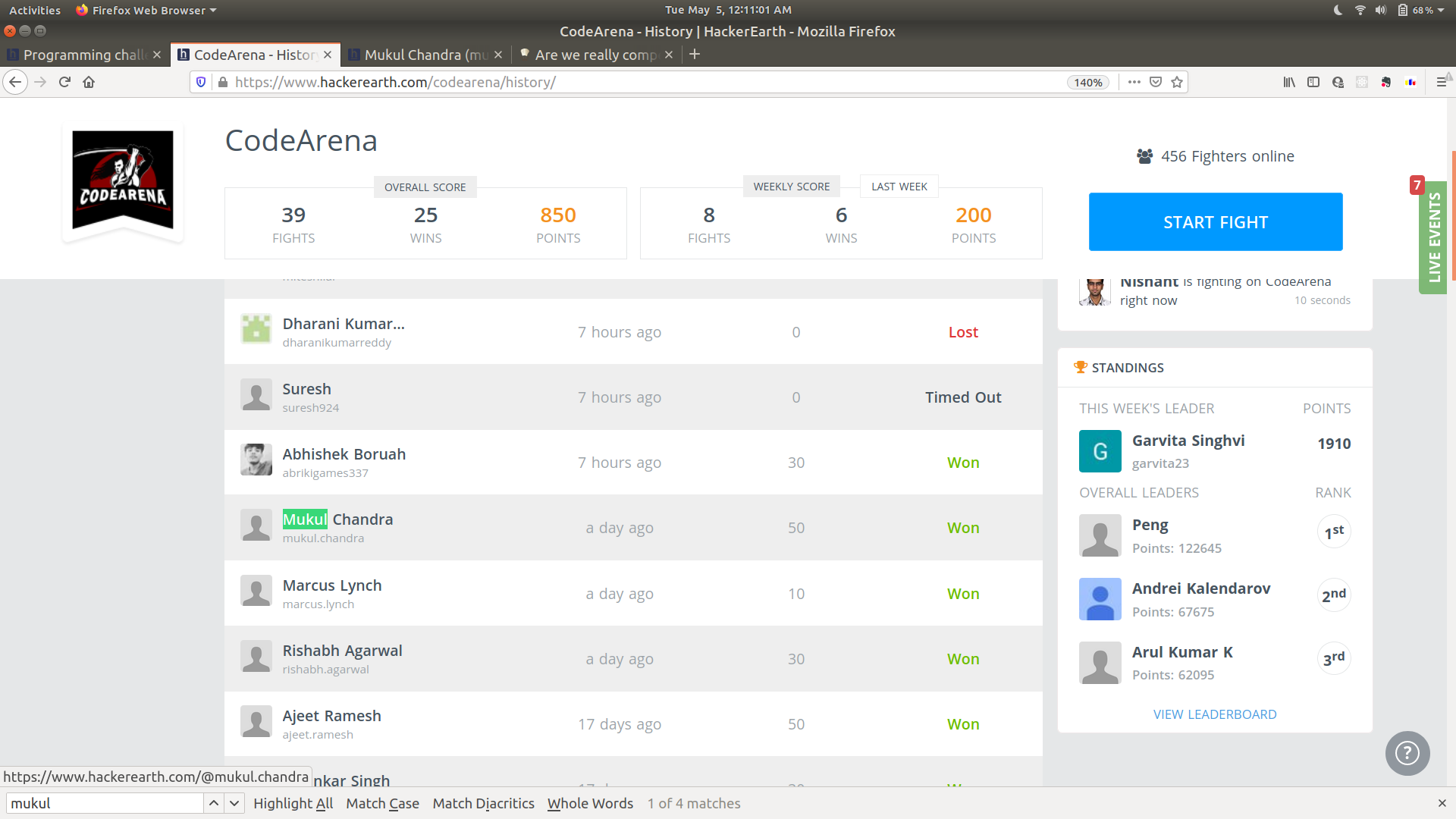 Are we really competing against someone in 'CodeArena' of Hackerearth? - general - CodeChef Discuss