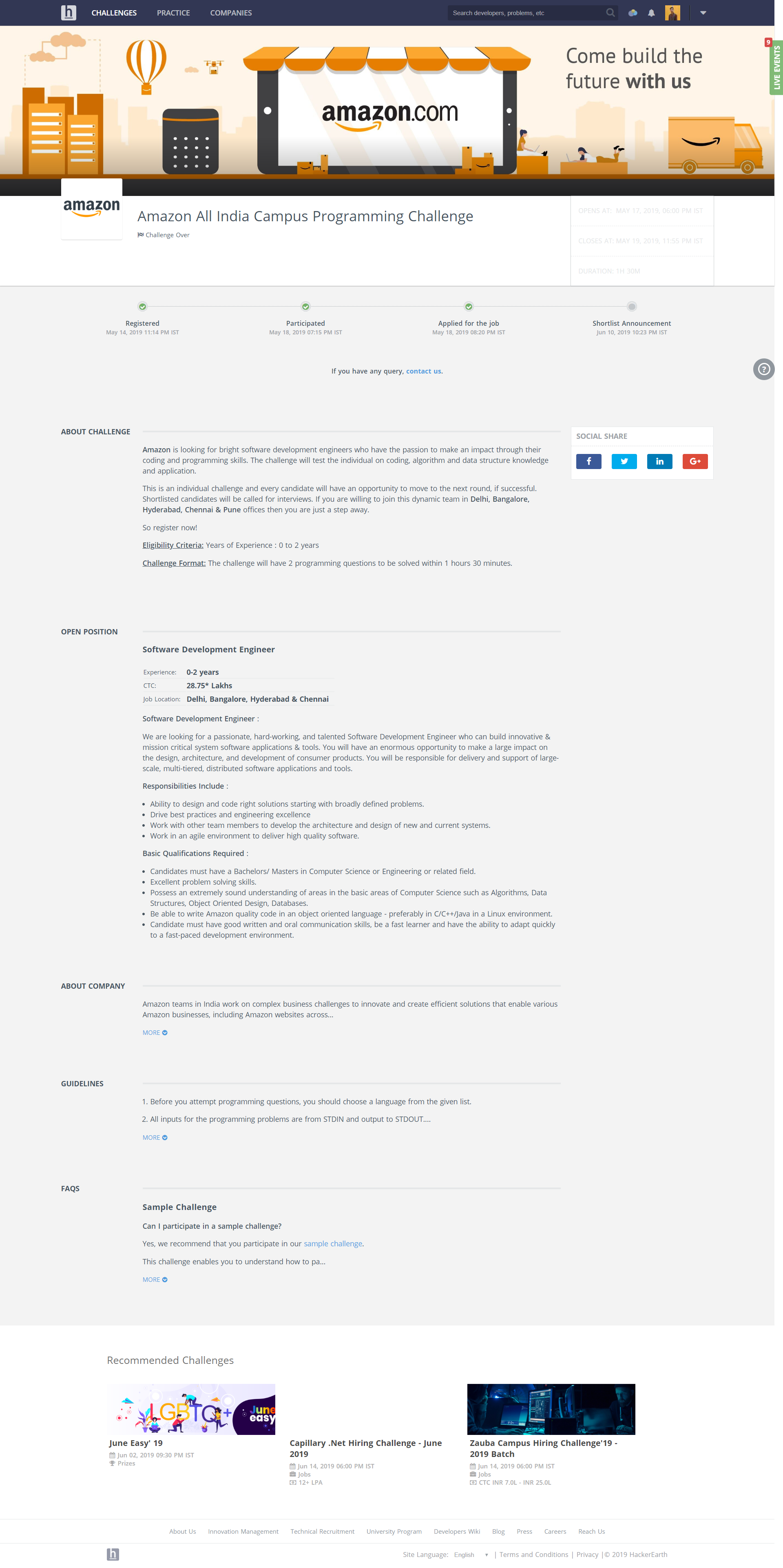HackerEarth - general - CodeChef Discuss