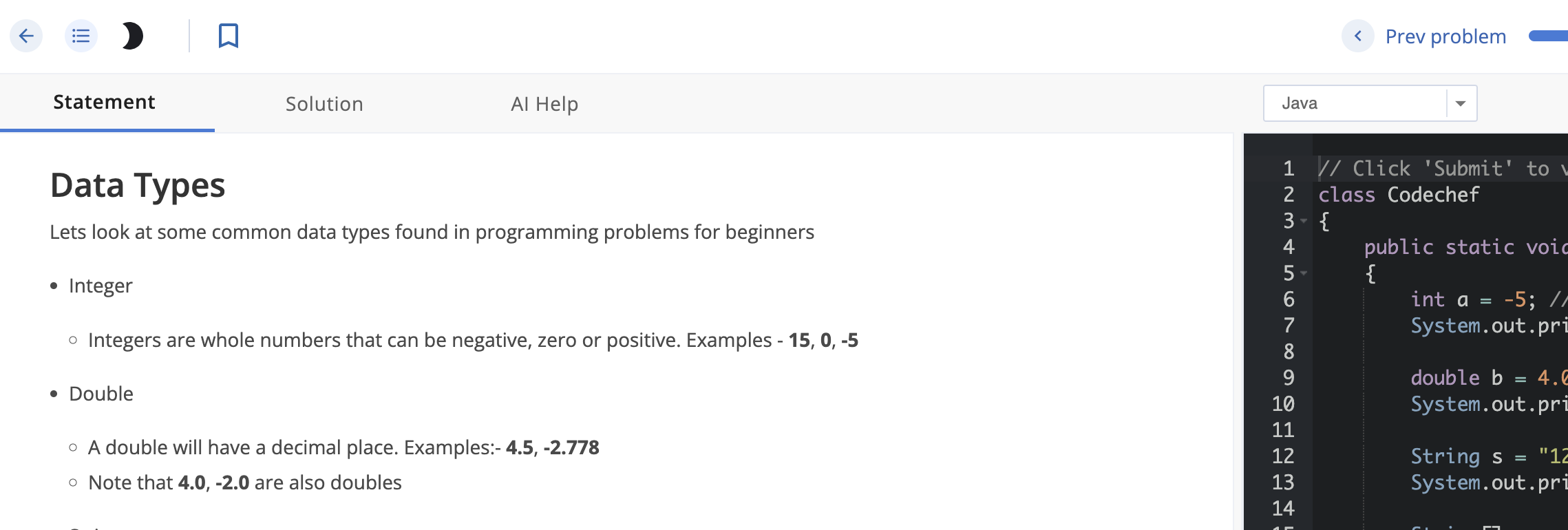 Bookmark Problems - announcement - CodeChef Discuss