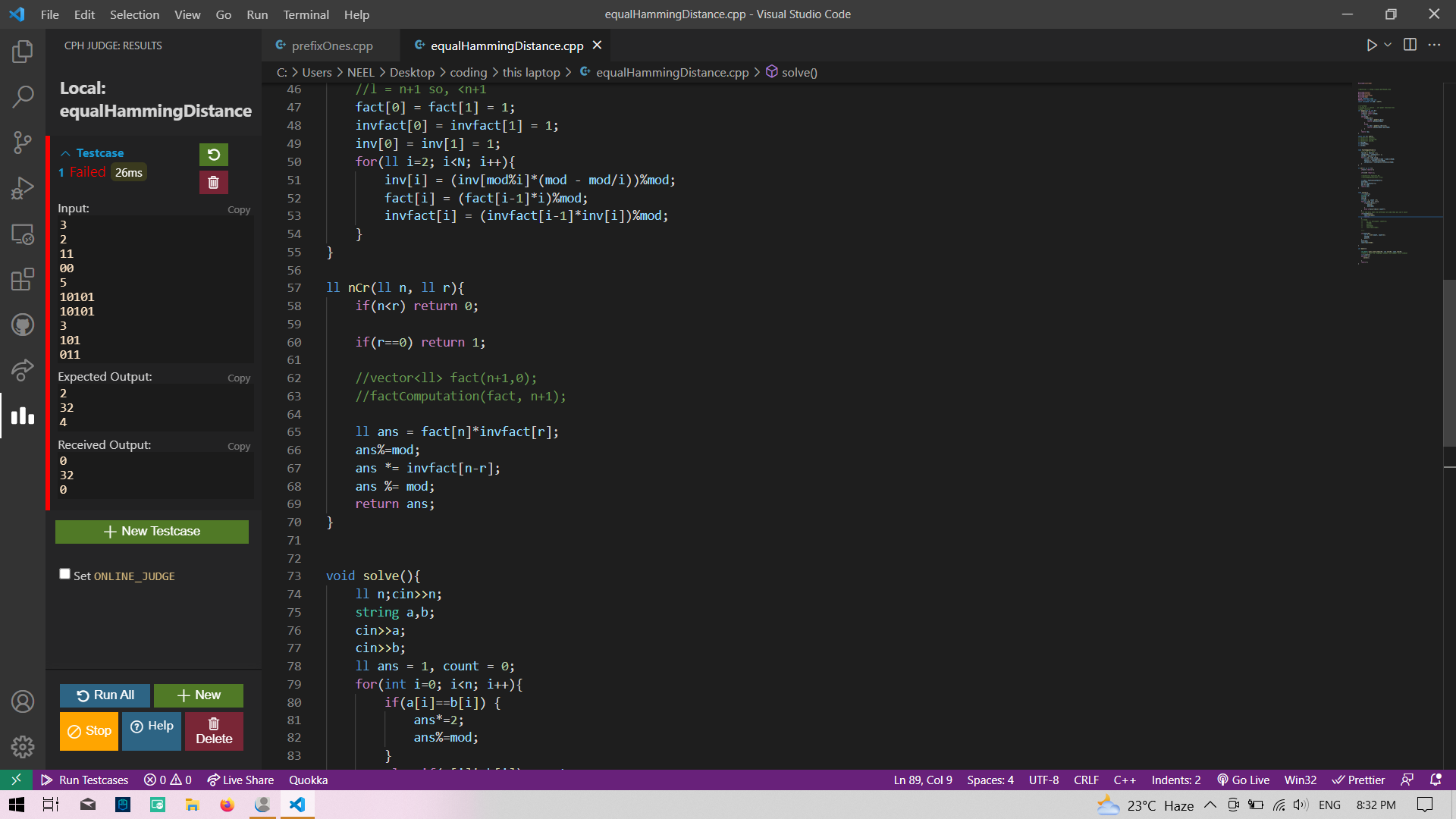 EQUALHAMMING - Editorial - editorial - CodeChef Discuss
