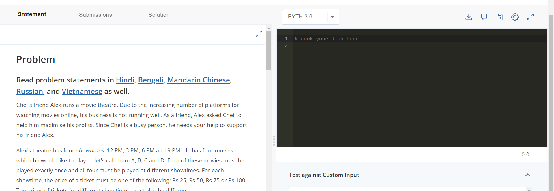 How to disable v-2 submission link while upsolving - help - CodeChef ...