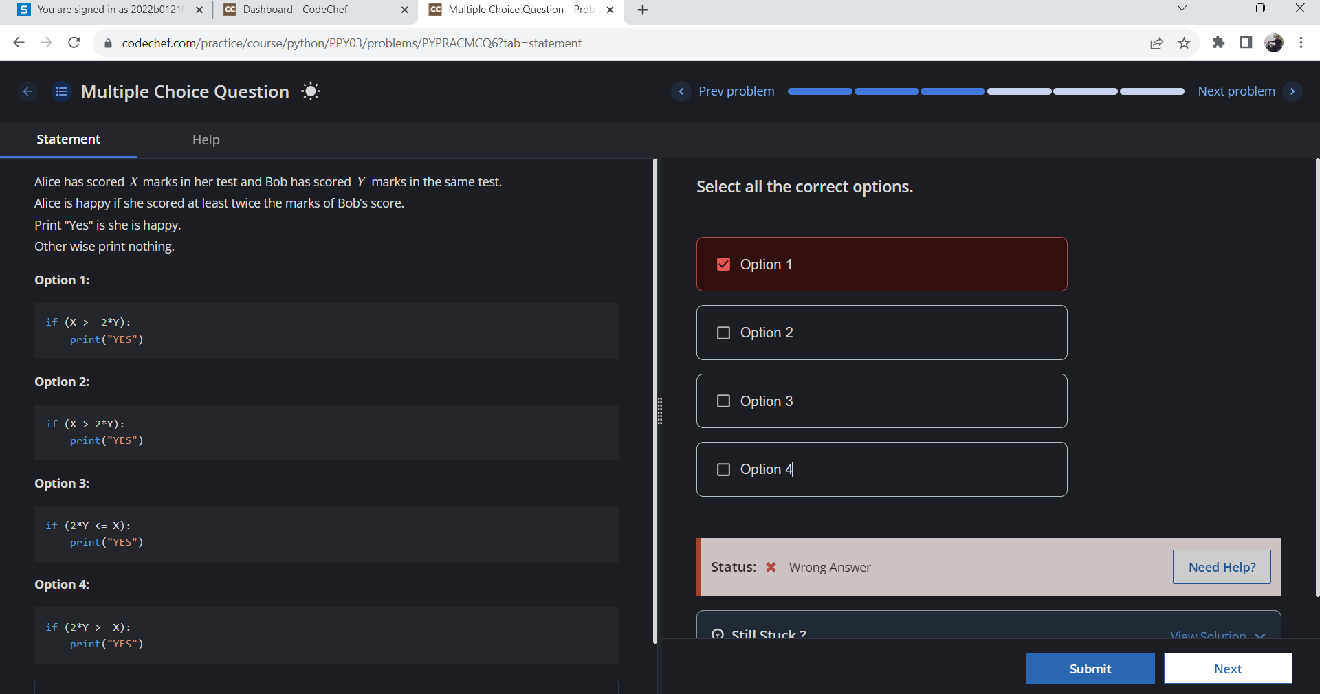 Glitch In Questions - bug reports - CodeChef Discuss Glitch In Questions - bug reports - CodeChef Discuss