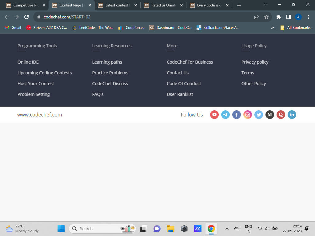 I cannot join in contest and answer questions, when i click inside it ...
