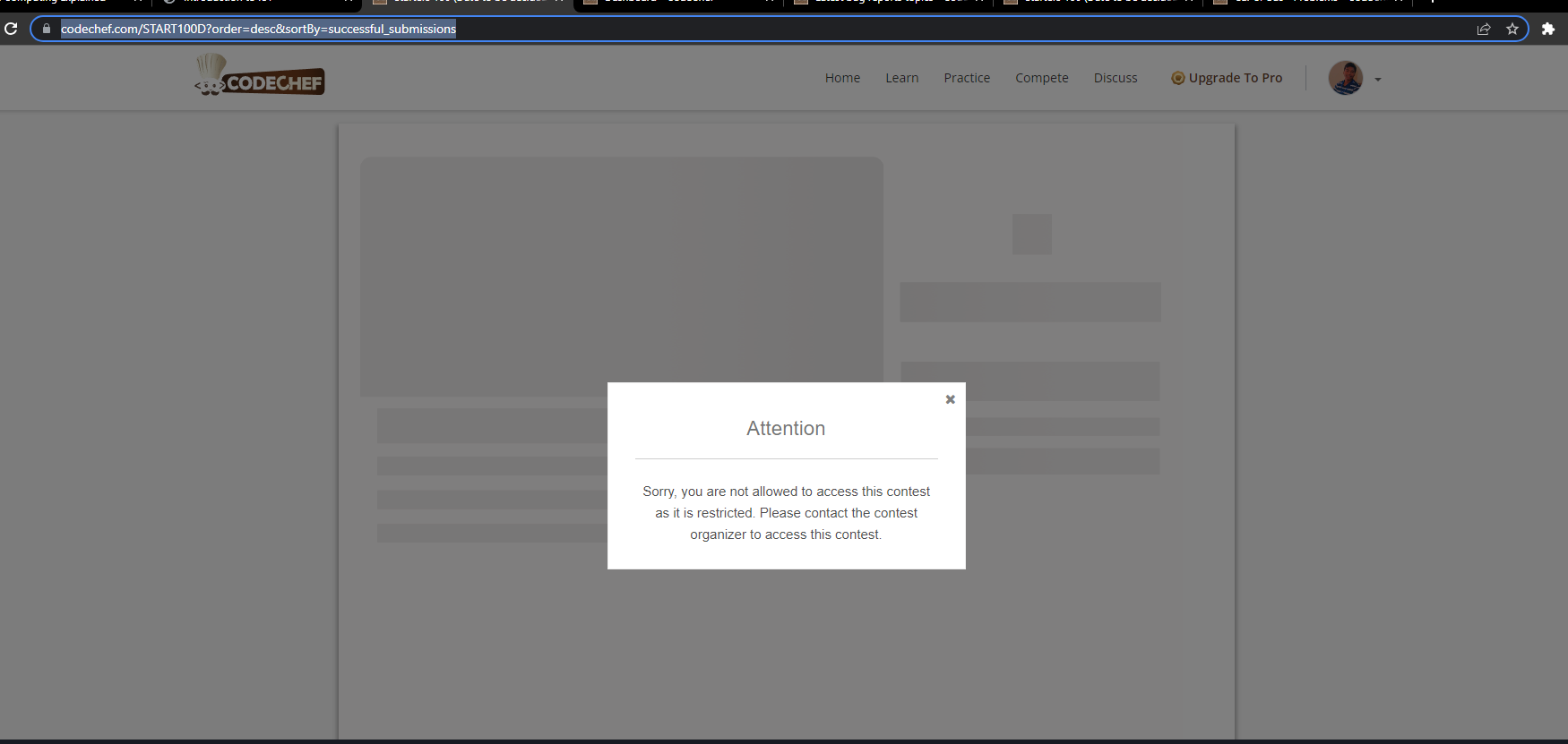 Unable to register for contest - bug reports - CodeChef Discuss Unable to register for contest - bug reports - CodeChef Discuss