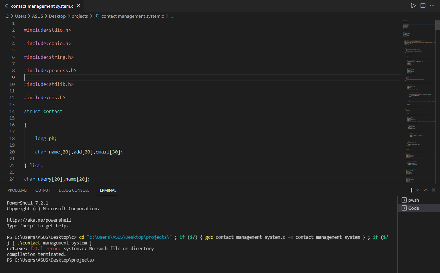 What is the problem in the code as it is showing error can anyone help ...