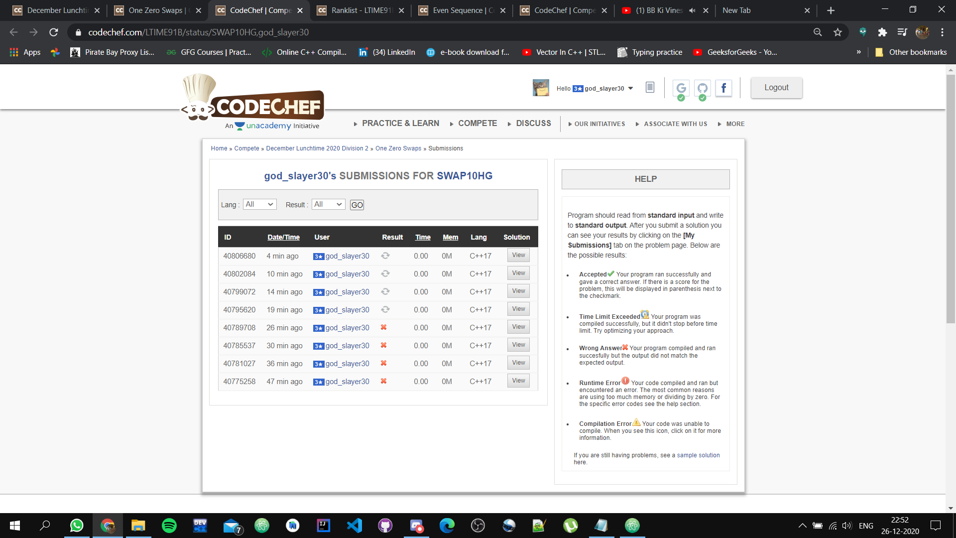 Codechef server : Way slower than before - general - CodeChef Discuss