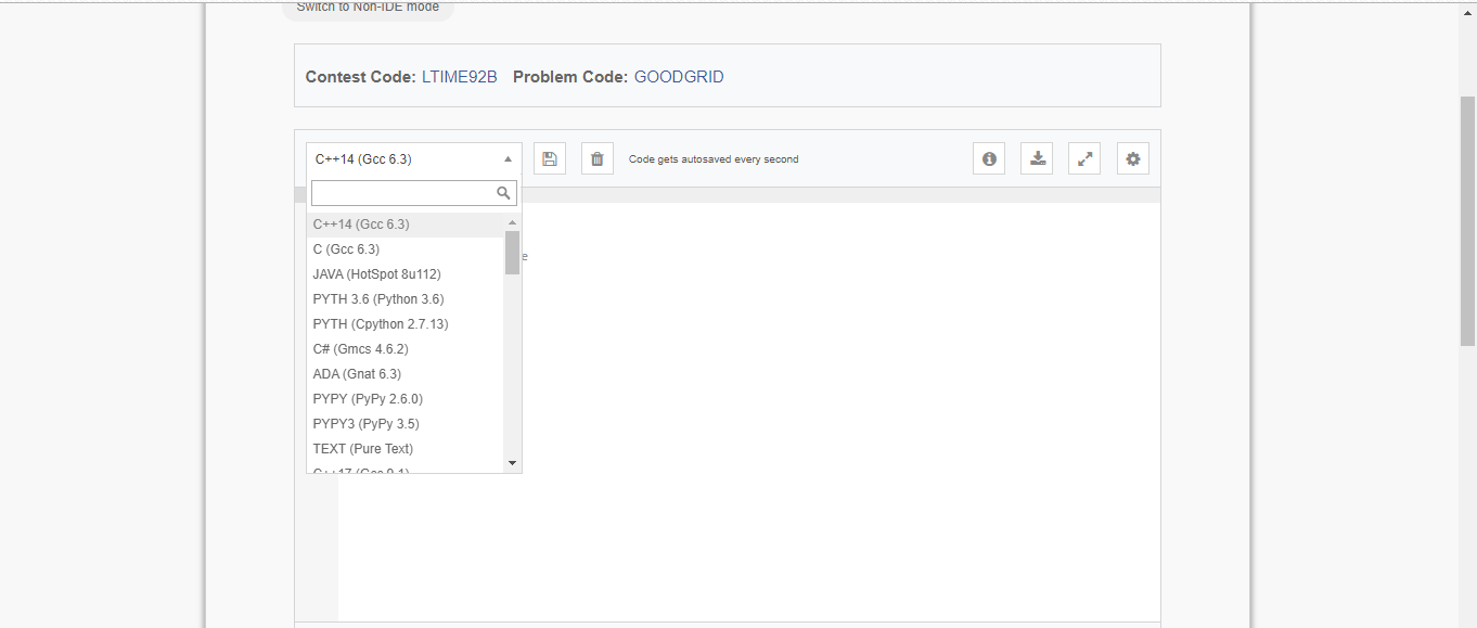 Not Able to select the language of submission - help - CodeChef Discuss