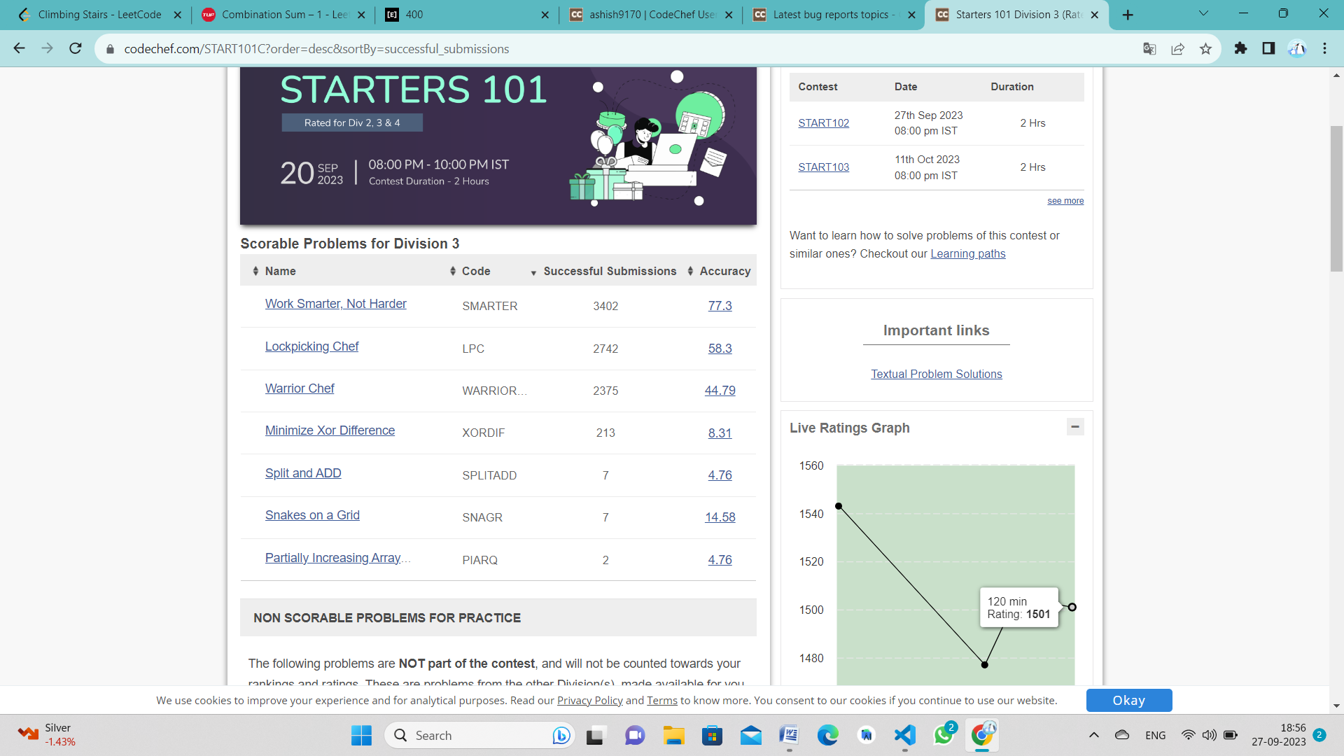 My Rating Is Not Showing Correctly Bug Reports Codechef Discuss 2078