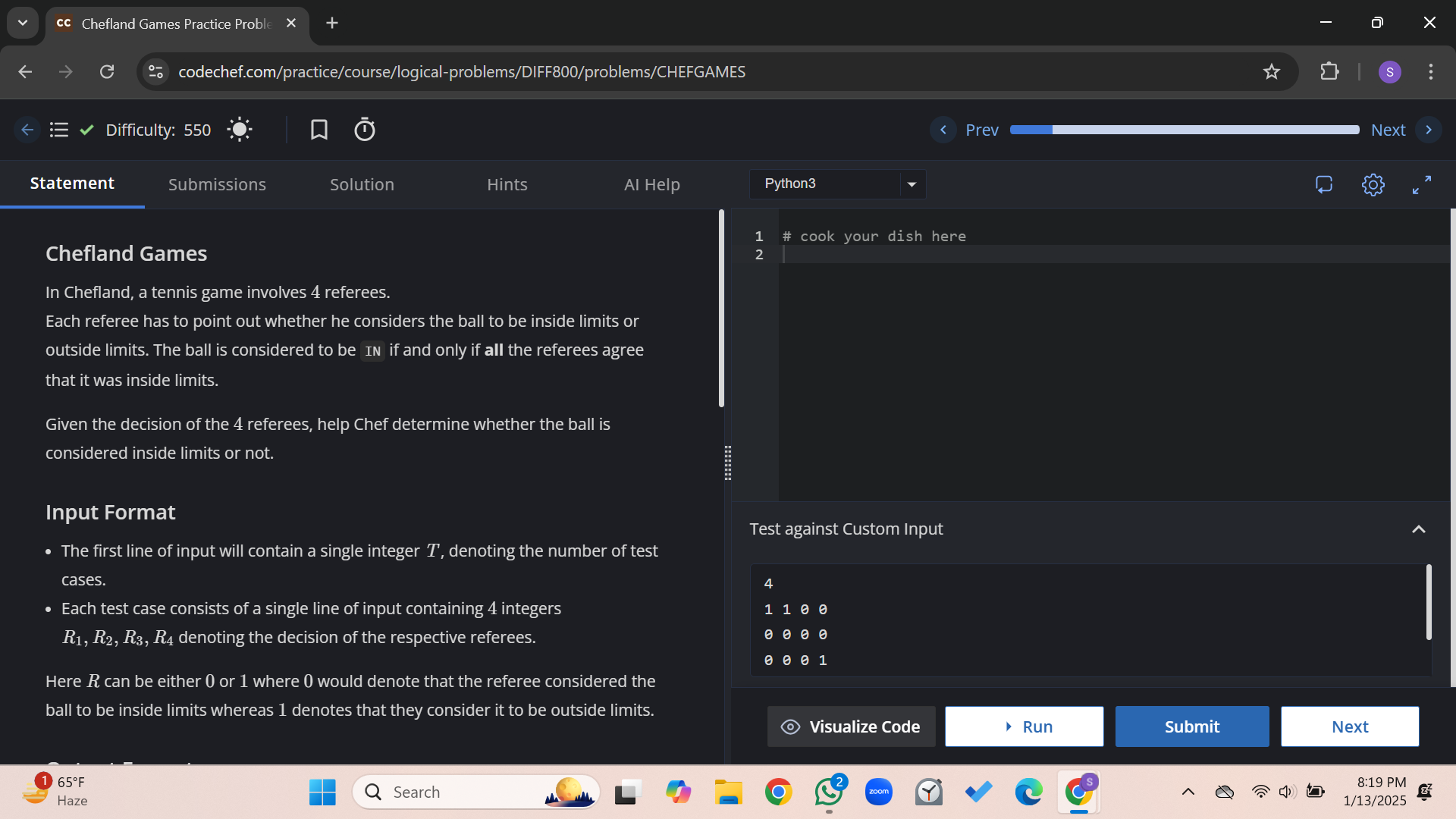 Previous codes are not visible even after it is already submitted - bug reports - CodeChef Discuss