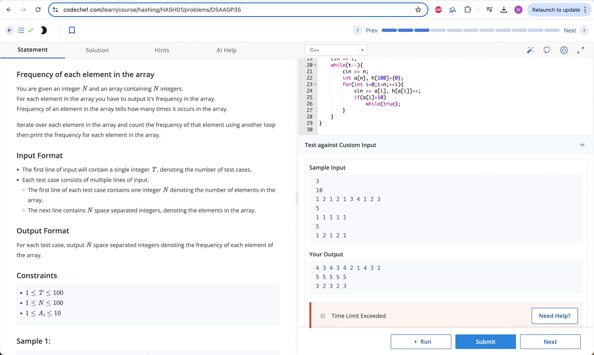 There are test cases out of the constraints - bug reports - CodeChef ...