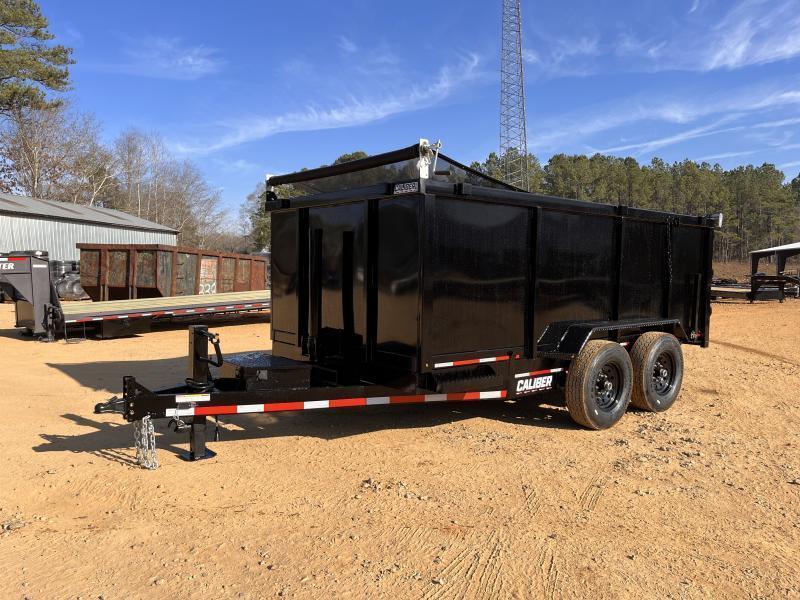 2023 Caliber 7'x14' 14k 4' Sides Telescopic Dump Trailer Dump Trailer ...