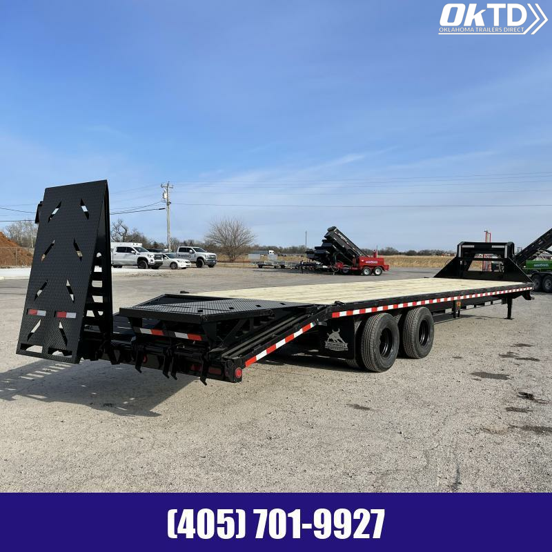 Flatbed Deckover Trailer Iron Bull 8.5 X 36 24k | Oklahoma Trailers ...