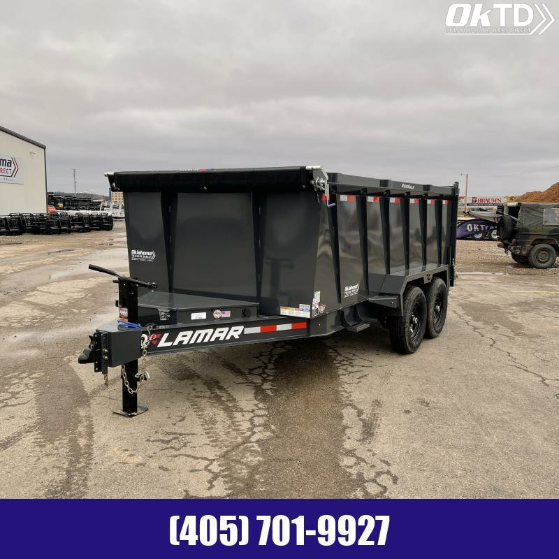2022 Lamar Trailers 83" x 14' Tandem Axle Dump Trailer 14K GAWR w/ 4' Sides | Oklahoma Trailers ...