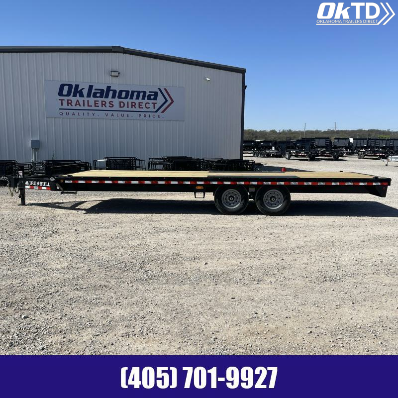 Flatbed Deckover Trailer Iron Bull 8.5 X 24 14k | Oklahoma Trailers ...