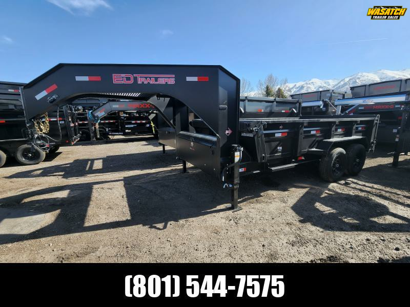 2023 ED Trailer Mfg 7X14 Low Pro GN Dump Trailer | Wasatch Trailer ...