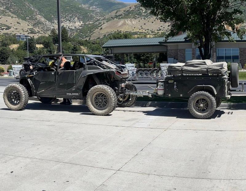 Primo 5x4 Land-Force Canopy Trailer with Lift Kit Cargo / Enclosed ...