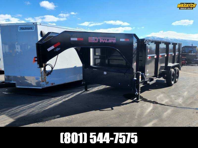 2023 ED Trailers 7X14 Lowpro Gooseneck Dump Trailer | Wasatch Trailer ...