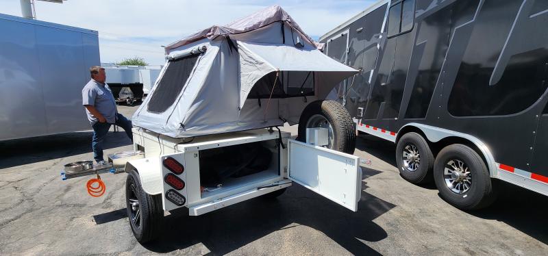 Primo 5x4 Land-Force Canopy Trailer with Lift Kit Cargo / Enclosed ...