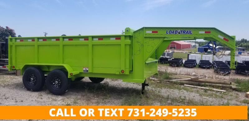 2022 Load Trail 83" x 14' Safety Green Gooseneck Dump | Tenn Trailers ...