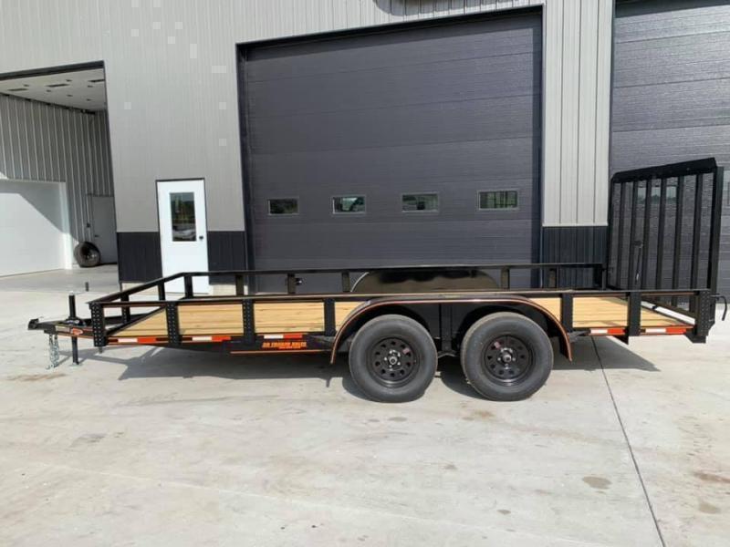 2022 Chase Trailers 7' x 16' w/ 4' Assisted Gate Open Utility Trailer ...