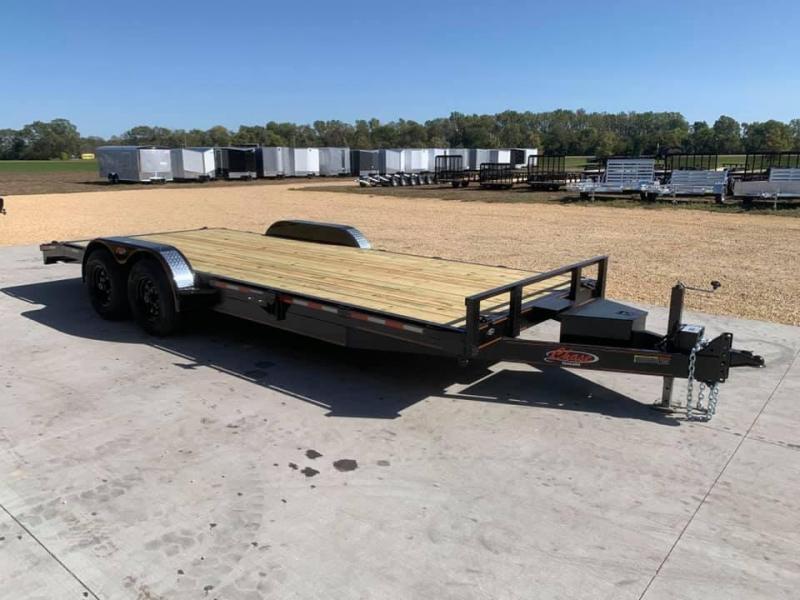 2022 Chase Trailers 22' 10K Loaded Flatbed Car Trailer | 3d Trailer ...