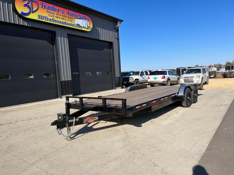 2022 Chase Trailers 22' 10K Loaded Flatbed Car Trailer | 3d Trailer ...