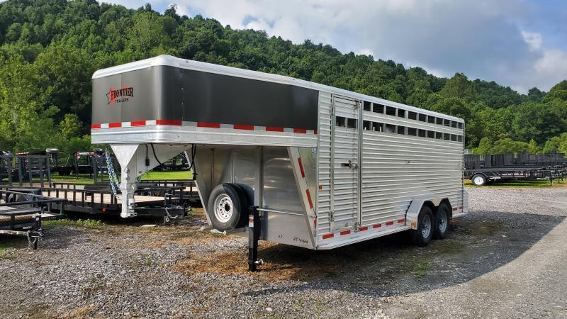 2024 Frontier 7' x 20' 14K Aluminum Livestock Gooseneck Stock Trailer ...