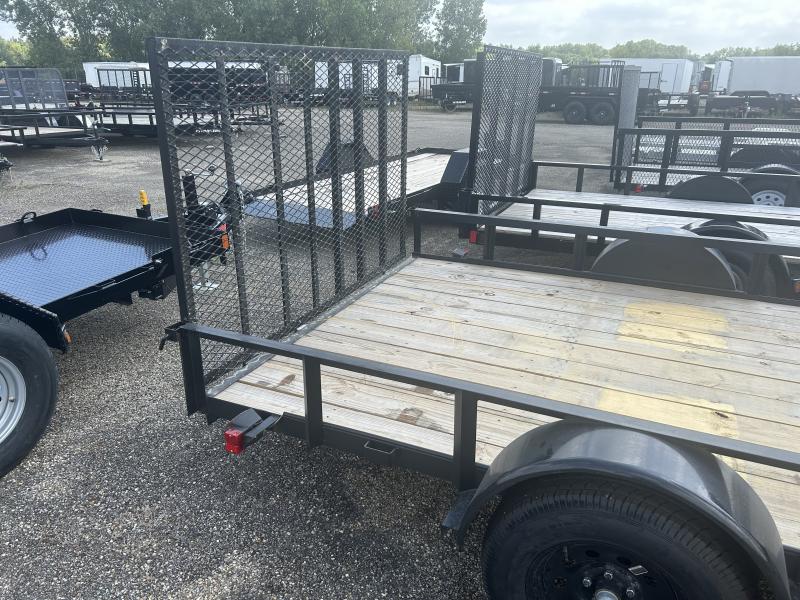 2024 Carry-On 7 X 12 FT SINGLE AXLE UTILITY TRAILER TUBE TOP WITH REAR ...