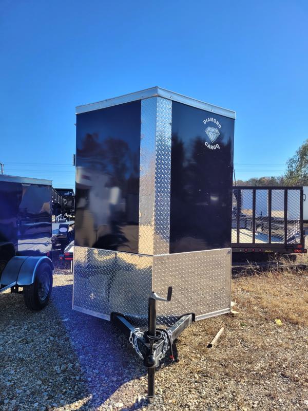 Diamond Cargo 5' x 8' Black Enclosed Trailer | New enclosed cargo ...