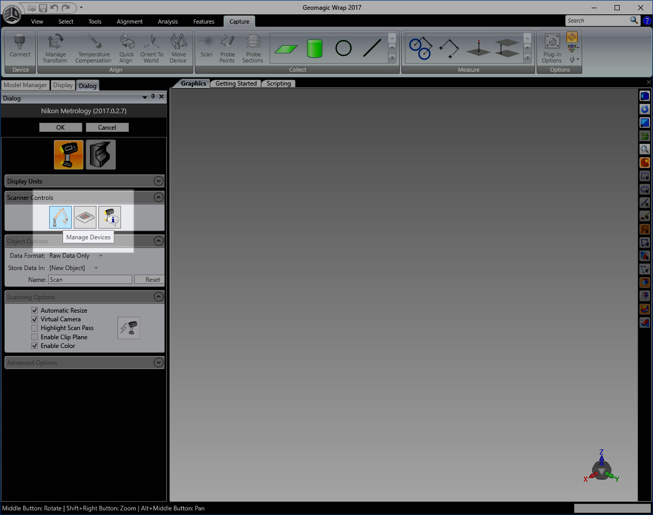 Nikon Scanner Setup for Geomagic Software