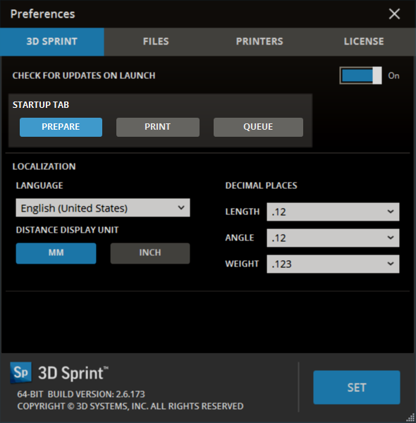 How do I change the startup tab