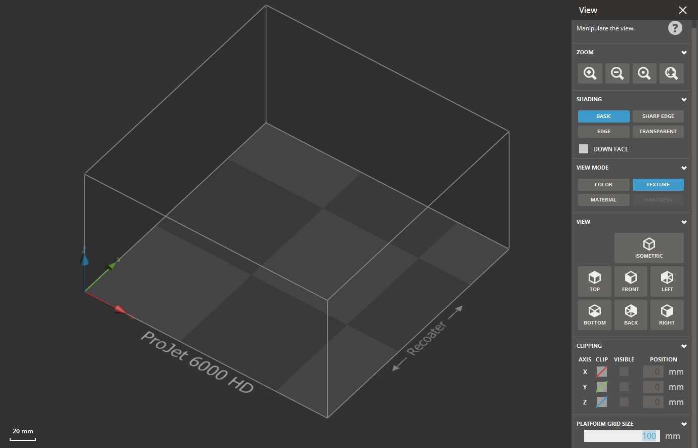 How can I change the platform grid to have larger or smaller cells