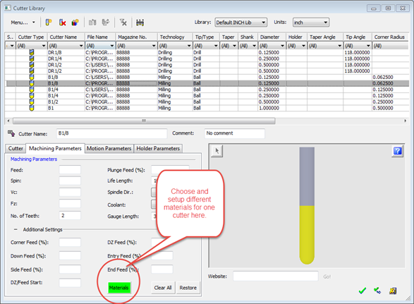 How do we link the material attribute of the part to the NC file and ...