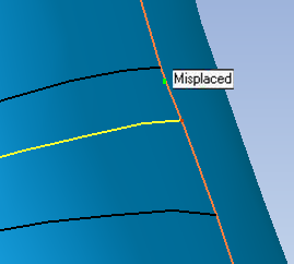 What does the error Misplaced refer to when I click on Check Problems ...