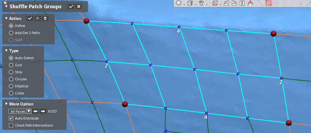 Design X 2016 Exact Surfacing Shuffle Patch Groups AddDel 2 Paths
