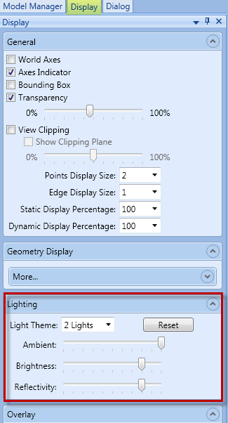 What changes were made to the Display panel in version 12 and beyond