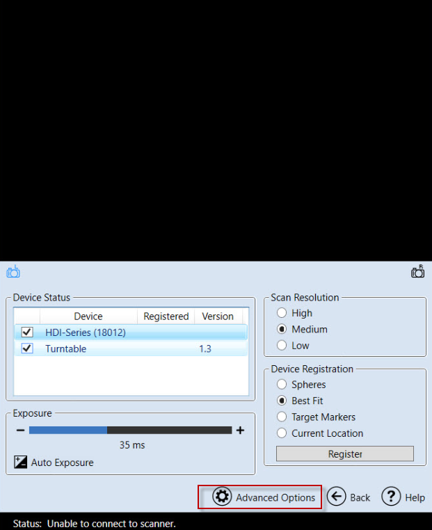 Setting up the Capture Scanner