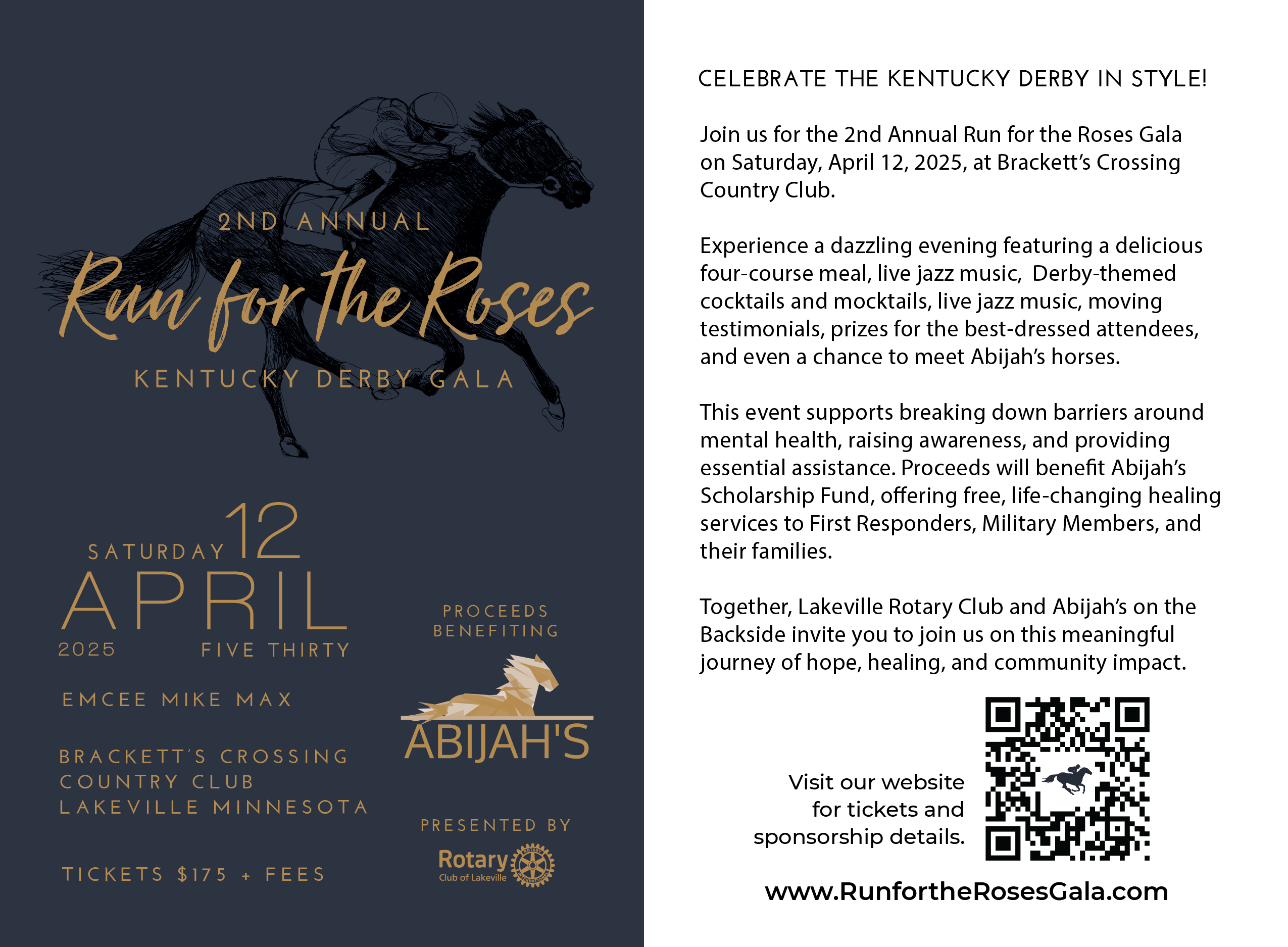 2nd Annual Run for the Roses - Kentucky Derby Gala | DonationMatch