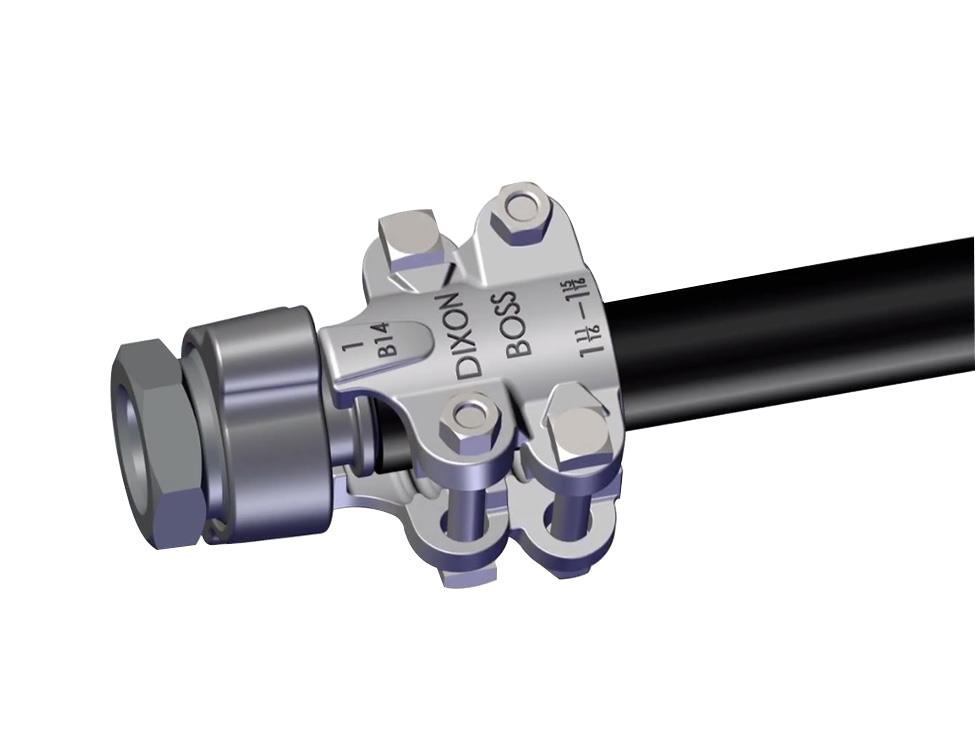 Dixon BU Boss Clamp Series with 2 Gripping Fingers