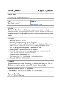 Romeo and Juliet Lesson Plan 2 (9th Grade Day 66) - This... - Language ...